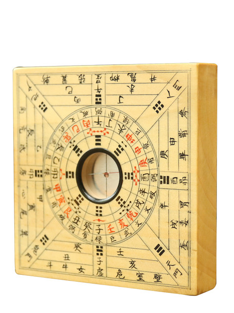 Handmade ginkgo wood compass, high-precision portable three-inch ...