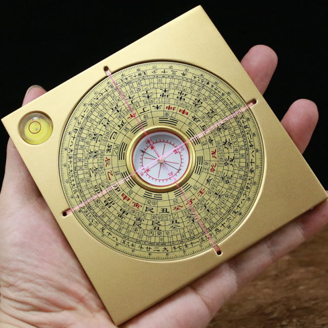 Solid Bagua compass Feng Shui disk high-precision portable mini genuine ...