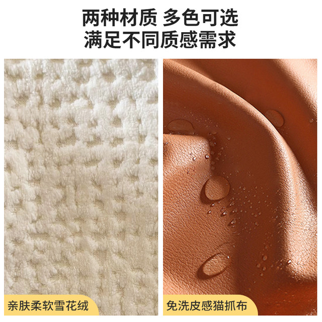 Puff sofa bed fabric Japanese cream style small apartment living room ...