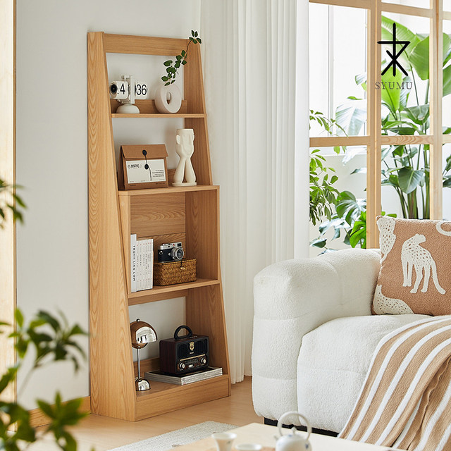 Sanmata Japanese bookshelf storage rack simple floor-standing display ...