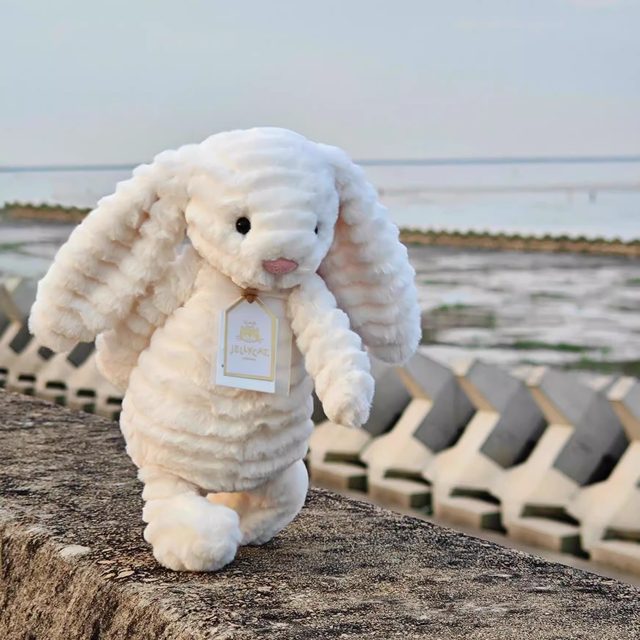 British Jellycat Gold Peugeot Shy Nippers Bunny Rabbit Plush Toy ...