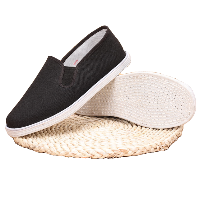 Old Beijing cloth shoes for men, handmade mille-layer fabric bottom ...