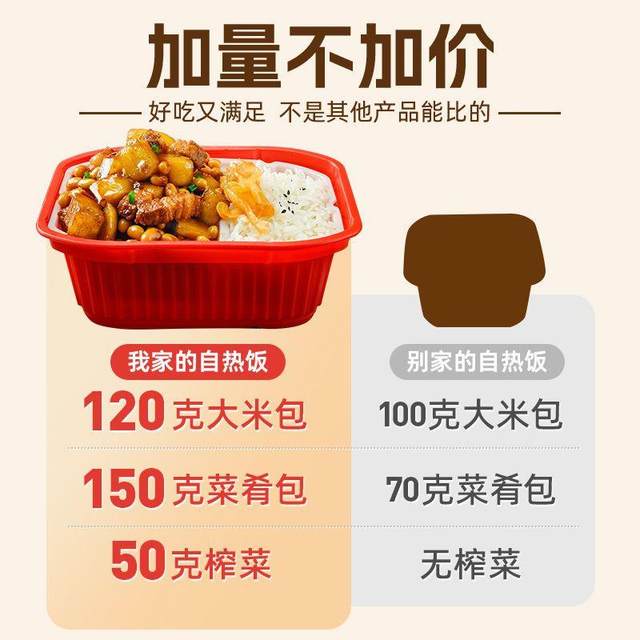 450g large portion of self-heating rice deluxe version convenient ...