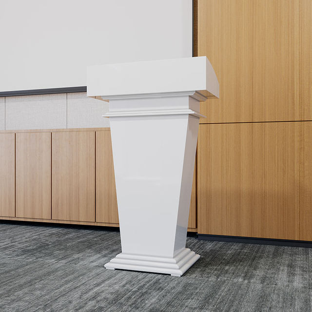 Podium speech seat welcome desk reception desk paint hotel concierge ...