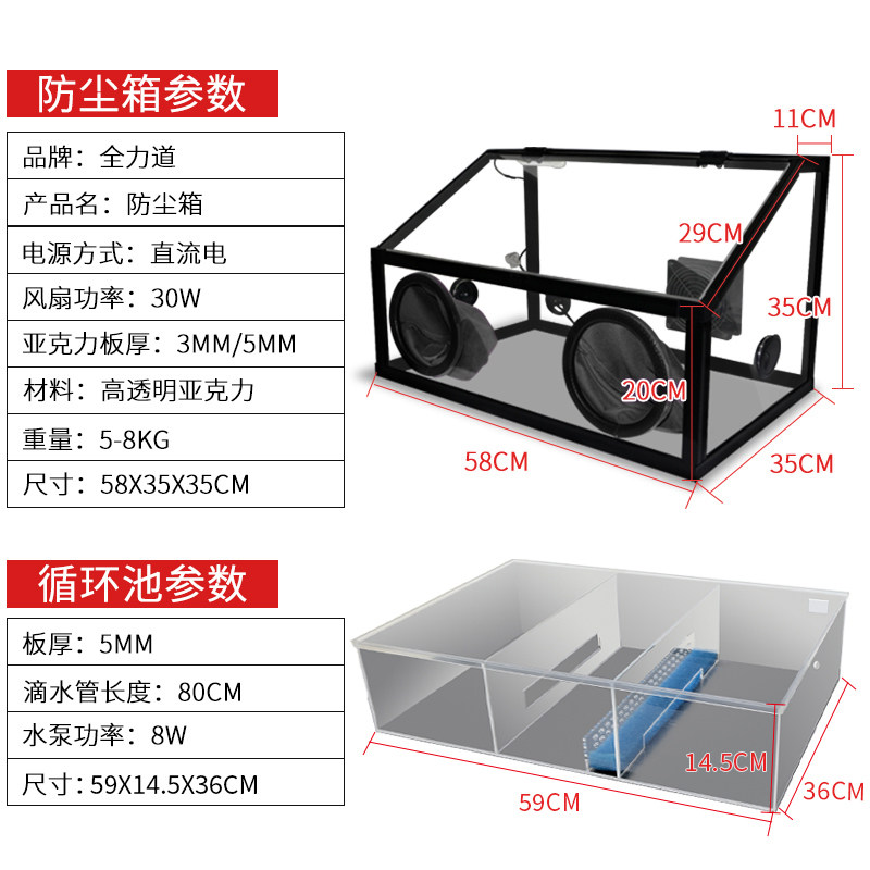 Full Strength Grinding Dust Cover - Acrylic Polishing & Cutting Shield