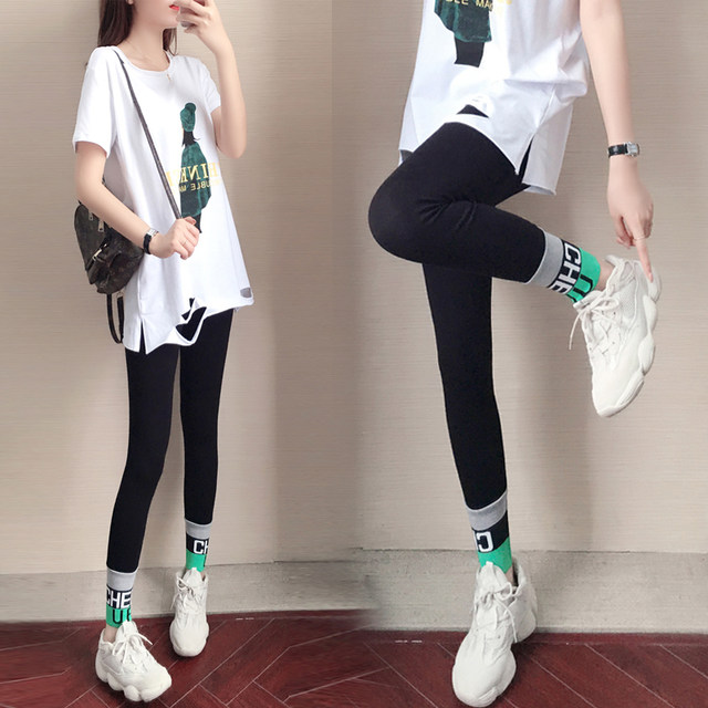 Black Magic Leggings Women's Pants Wear Outerwear Pure Cotton 2024 ...