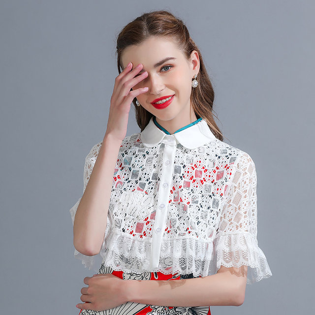 Lace cloak shawl women's short outer wear 2024 new small shawl summer ...