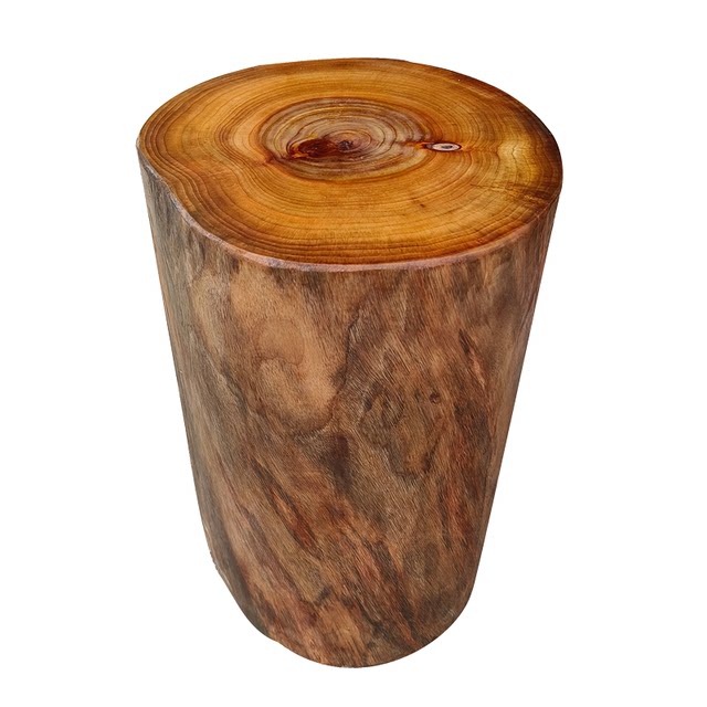 Camphor tree stool, wooden pier, log, large tree stump, round stool ...