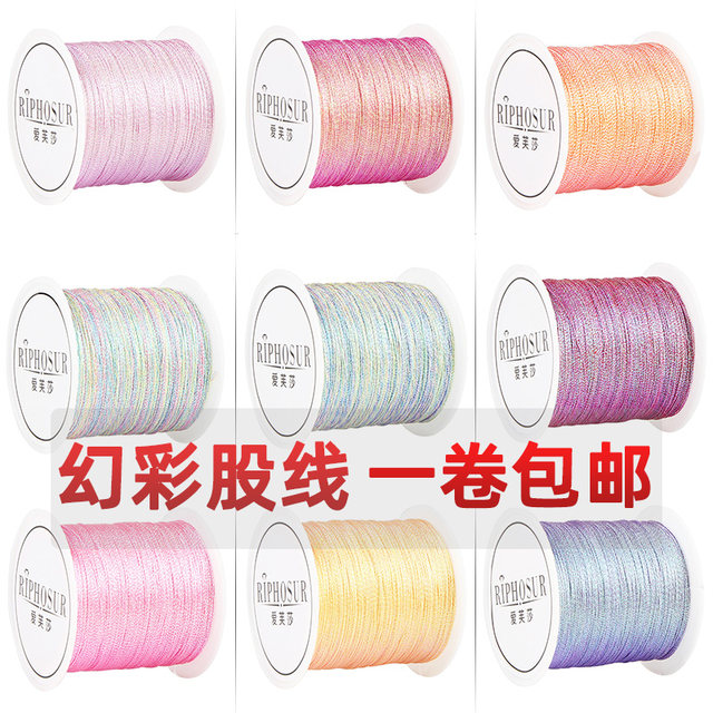 3 strands of fantasy thread gold wire strands wrapped with gold rope ...