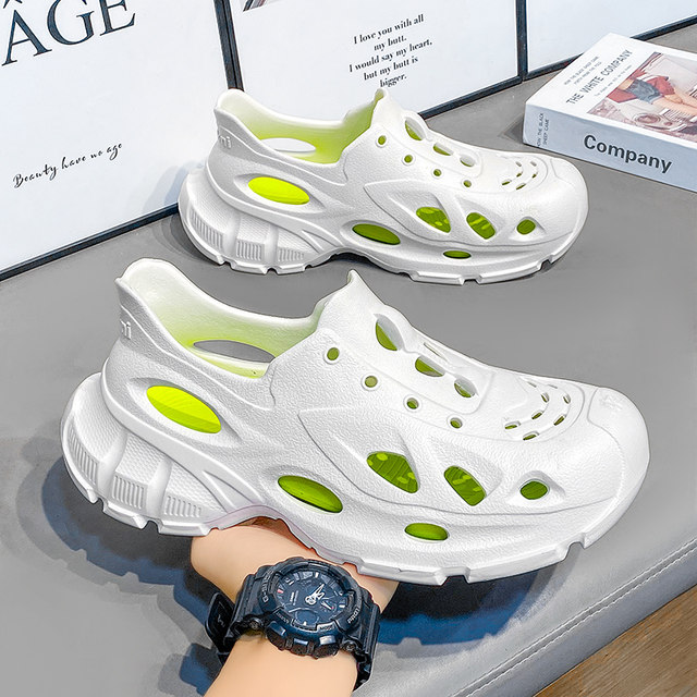 High-end wading shoes for men, non-slip waterproof clogs, casual ...