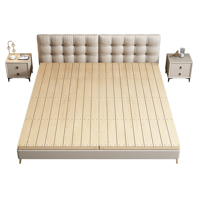 Solid Wood Double Lumbar Support Hard Bed Board Hard Mattress Pine ...
