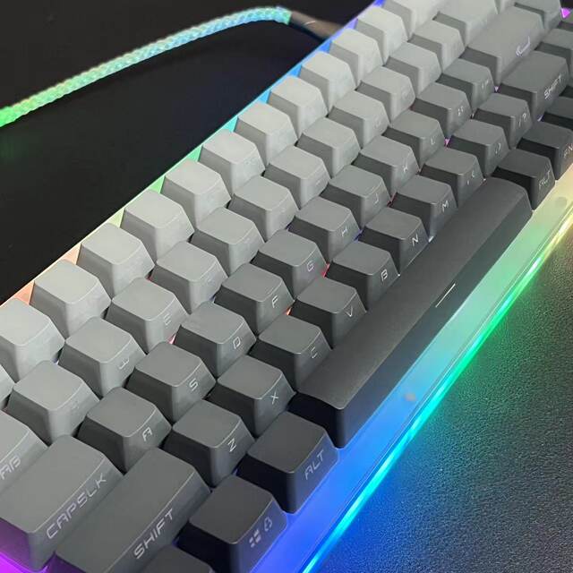 C68 acrylic three-mode mechanical keyboard wireless Bluetooth 5.0G ...