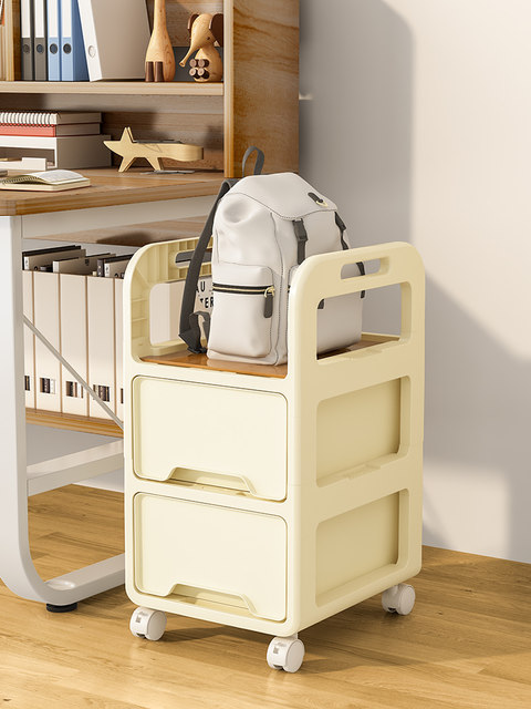 School bag storage rack, movable trolley, book storage rack, artifact ...