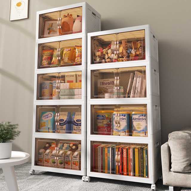 Bookshelf rack floor-standing children's dust-proof bookcase home ...