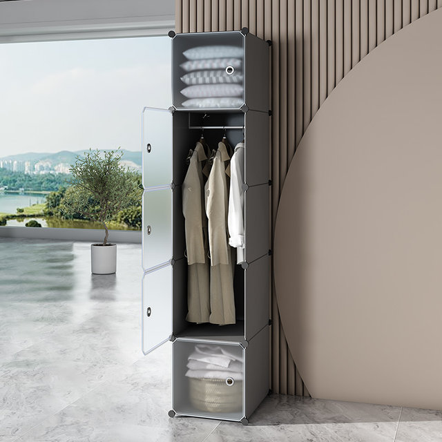 Simple small wardrobe rental room for single dormitory bedroom home ...