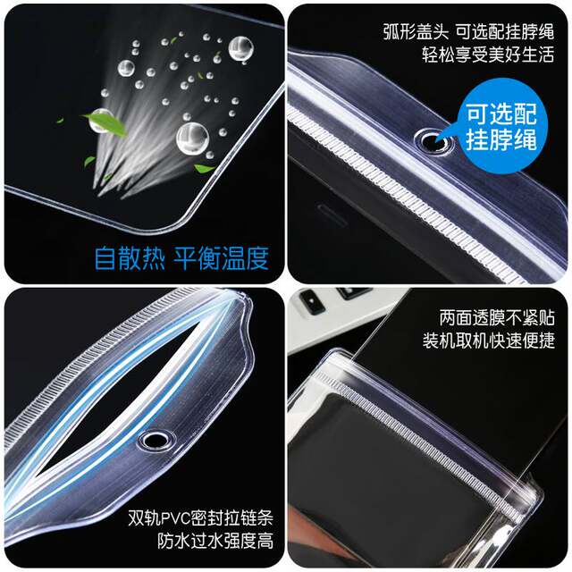 Non-disposable thickened transparent dust-proof bag anti-storm ...