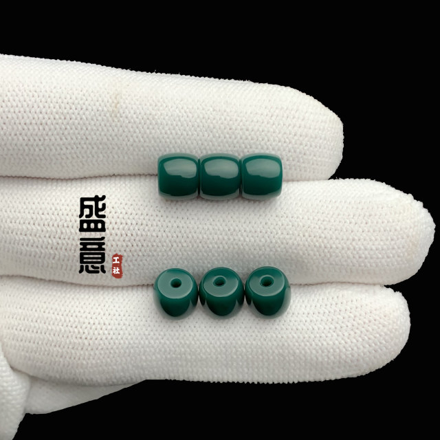 Xueba glazed beads straight -cut old barrel beads beads Dingzhu single ...
