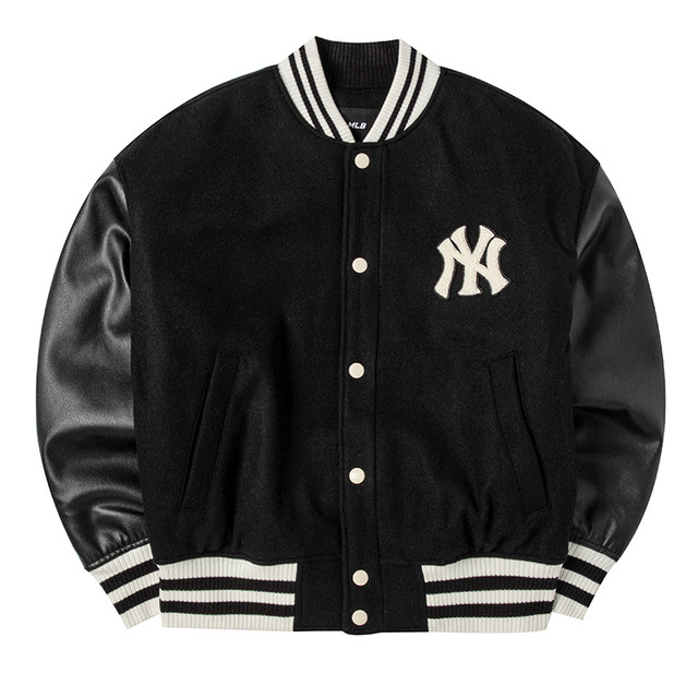 MLB thickened coat men's 2024 winter new men's cardigan stand -up ...