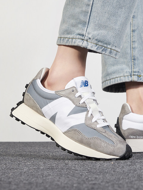 New Balance official authentic NB327 Yuanzu gray sports casual shoes ...