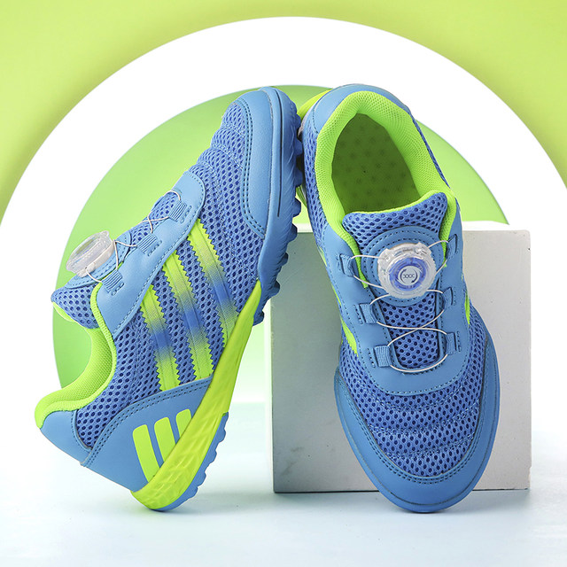 Shinkle summer mesh breathable back force children football shoes men ...