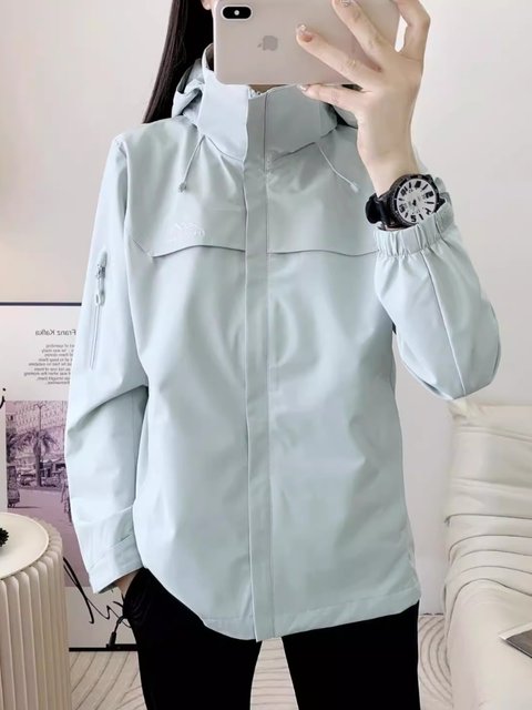 2025 new spring jacket for women in spring and autumn jacket mesh lining outdoor windproof ...