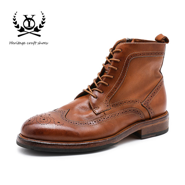 Brock men's Martin Boot Boots Bingfeng Gang Gang Gang Leather Boots ...