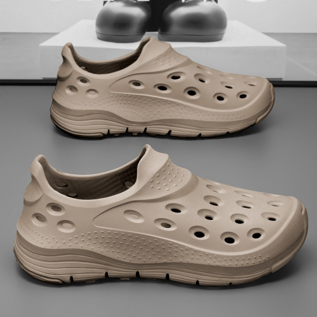 Croc shoes for men in summer, breathable, non-slip, soft-soled men's ...