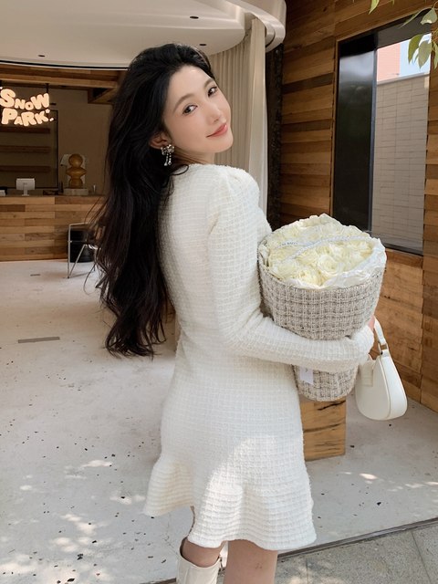 New spring dress for a girl with a sweet little fragrance style high ...