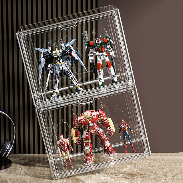 Hands-on display cabinet home large desktop acrylic transparent toy ...