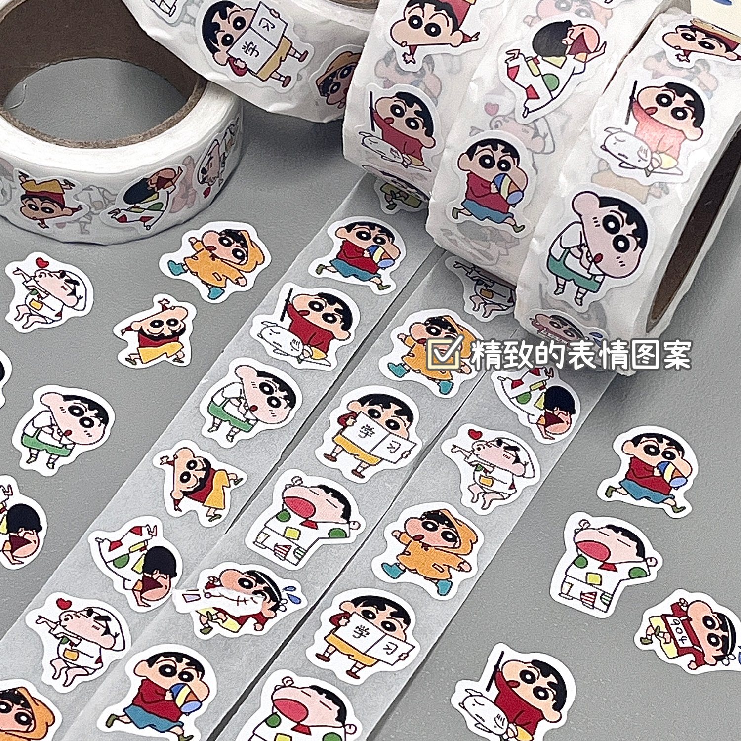 Crayon Shin-chan roll sticker ins high-value cartoon cute tape self ...