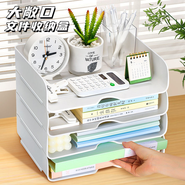 Thickened desktop file storage rack bookshelf books desk storage rack ...
