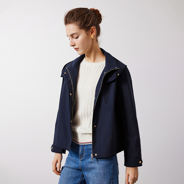 Navigare Italian small sailing blue short windbreaker jacket women's ...