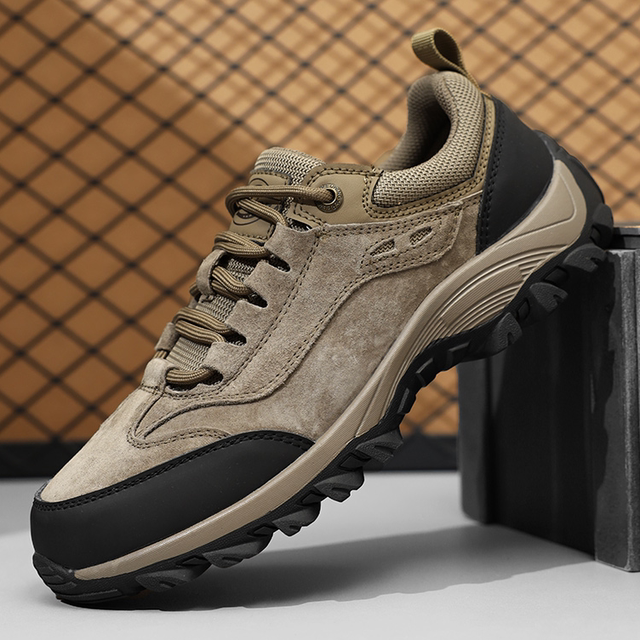 Labor shoes men's large size 46 autumn leather wide -footed fertilizer ...