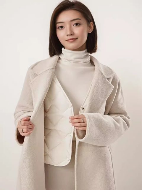 Winter short light thin down jacket inner bile female coat inside ...