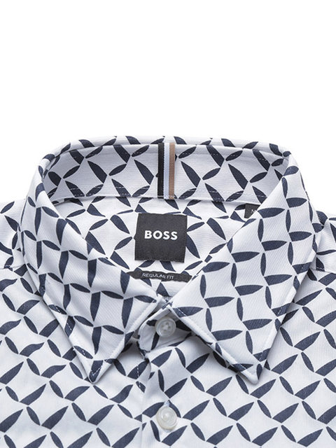 Hugo Boss HUGO BOSS Men's Long Sleeve Men's Shirt Print 50458498
