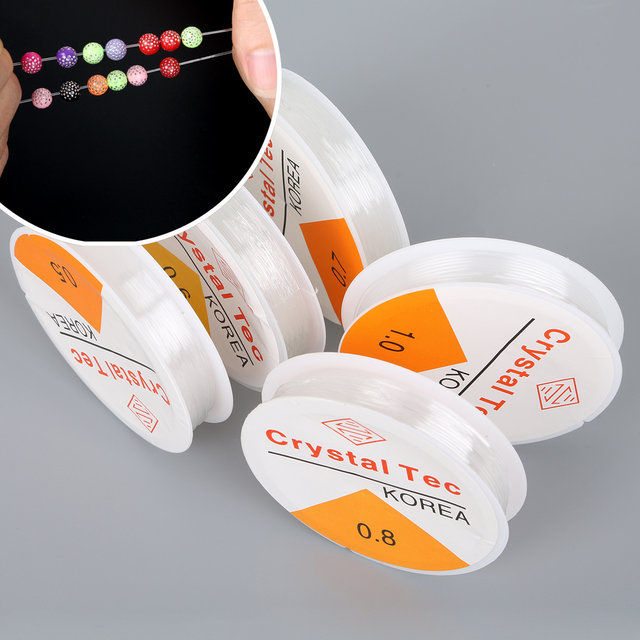 High-quality crystal thread beads elastic thread bracelet necklace ...