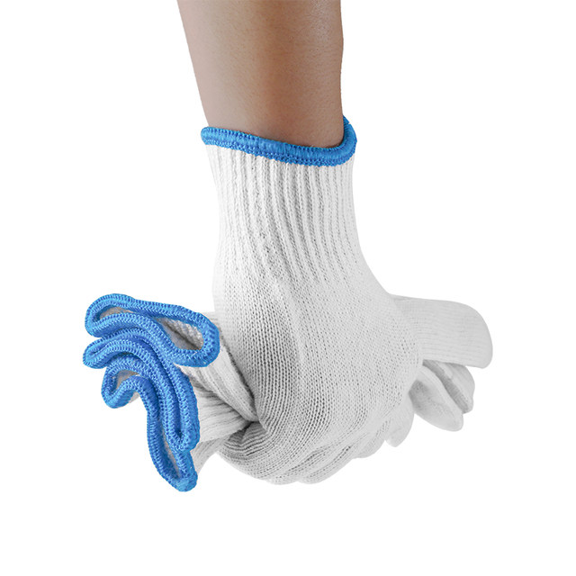 Lu Yuanxiang thread gloves labor protection wear-resistant work white ...