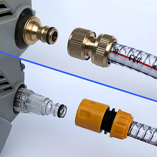 Home high-pressure car washing machine accessories Copper water inlet ...