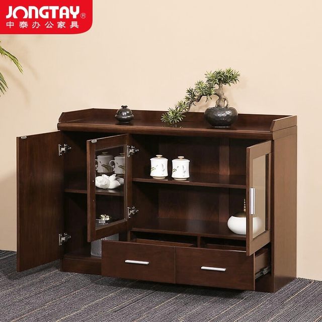 1.2 meters of modern Chinese -style drawer dining cabinet solid wood ...