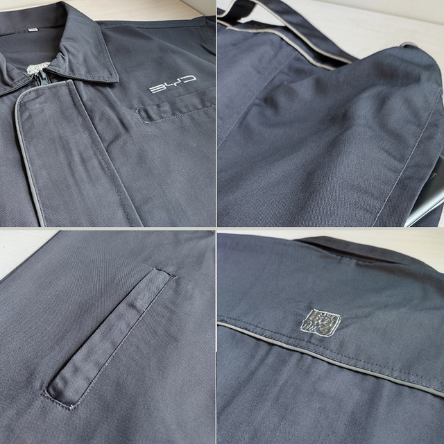 New BYD 4S store work clothes summer short-sleeved T-shirt suit men's ...