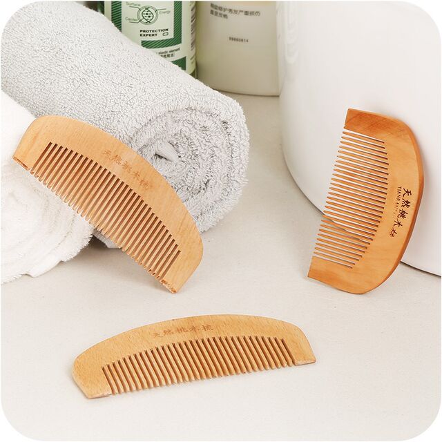Boutique peach wood comb comb smooth hair massage home comb men and ...