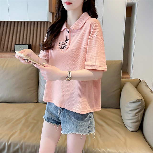 Queen POLO shirt Huafe short -sleeved T -shirt women summer version of ...