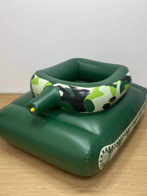 Summer inflatable tank swimming ring children's water squirt gun ...