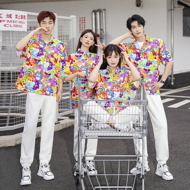 Retro Hong Kong style floral shirt women's summer fashion new design ...