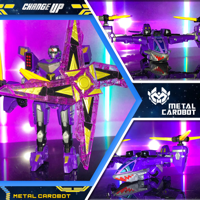 Shin Card Fighter Shadow Agent Transformation Robot Car Mecha Toy ...