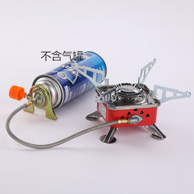 Outdoor mini small square stove gas stove portable folding cassette ...