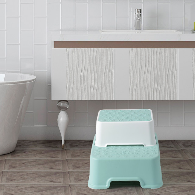 Children's footstool to wash hands, non-slip steps, washbasin ...