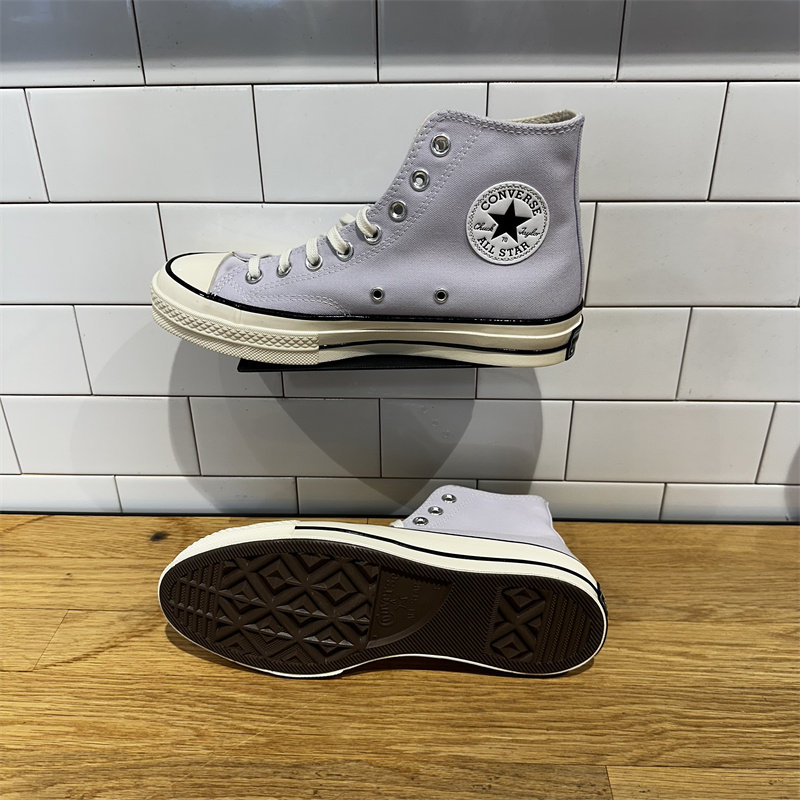CONVERSE Converse's new 1970S light purple high-top men's and women's ...