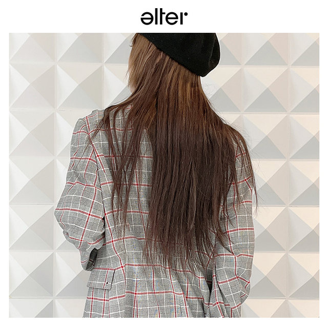 ALTER Buyer Store Plaid Pattern Blazer