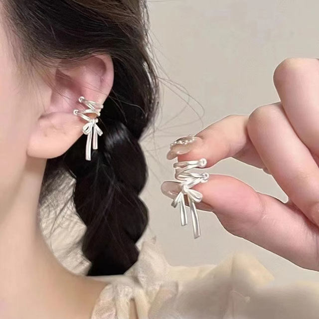 Bowl ear bone clamp no ear pierced ear clamp earrings 2025 new ...